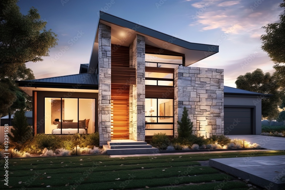 Stock-Illustration „An Innovative Layout and Striking Design: A Coral ...