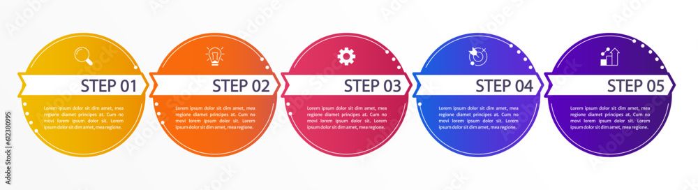Corporate research project infographic chart design template. Editable ...