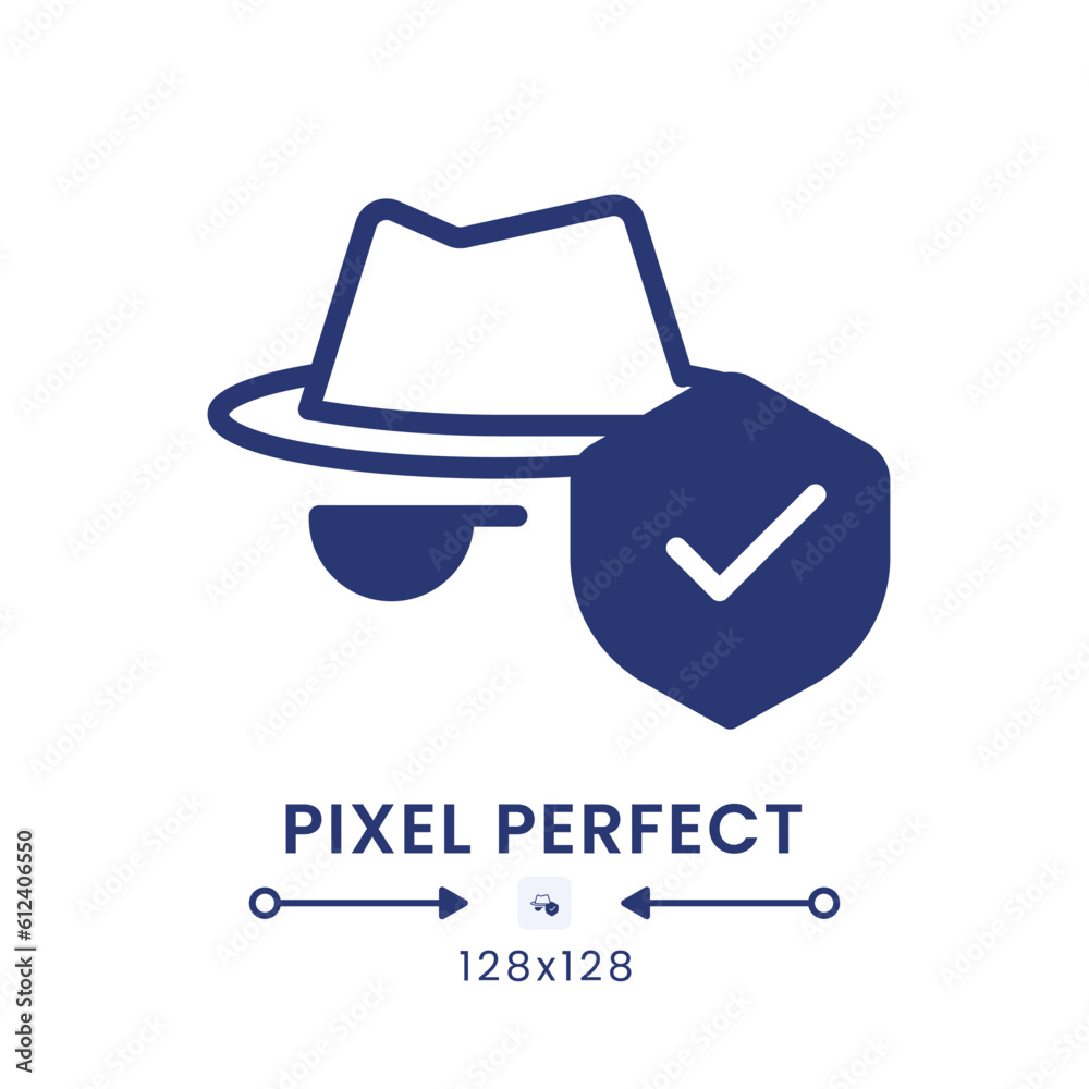 Vector de Stock Virtual private network black solid desktop icon. Online privacy. Encrypted ...