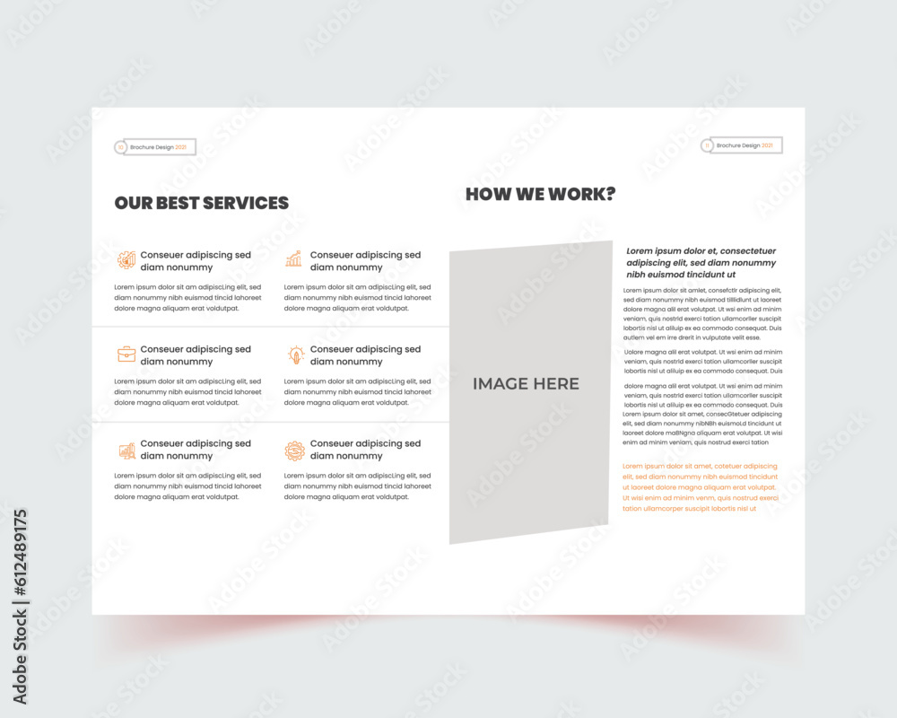 Vector de Stock corporate company profile brochure, book cover ...