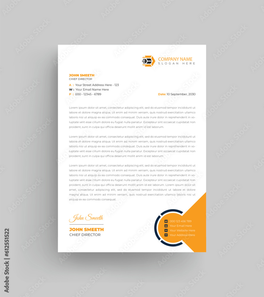 Moving Service Letterhead Design Template Modern Business Letterhead ...