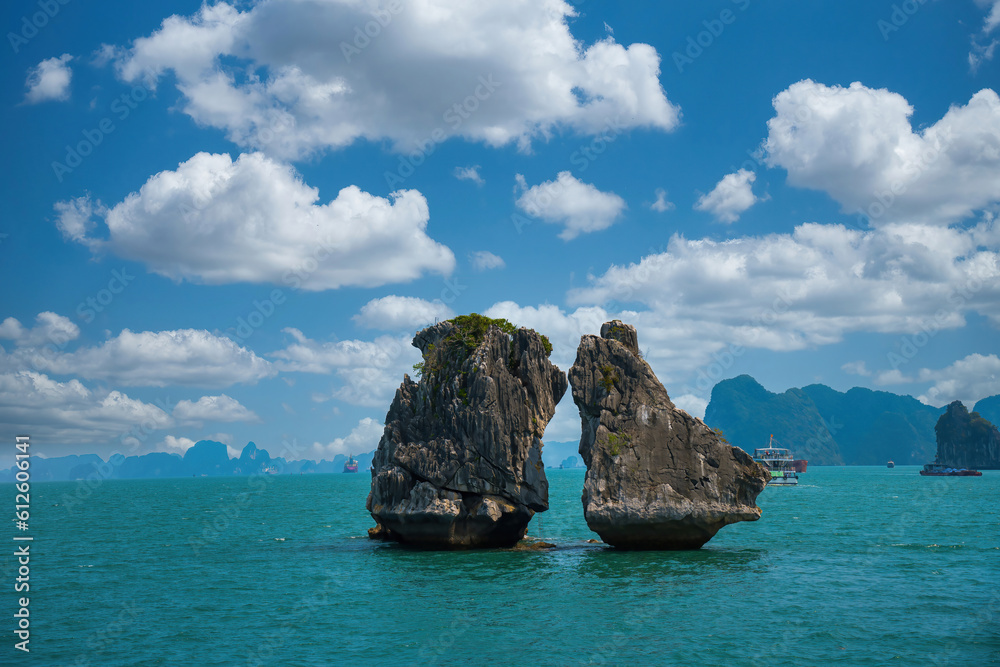Hon Ga Choi Island or Cock and Hen, Fighting Cocks Island located in ...