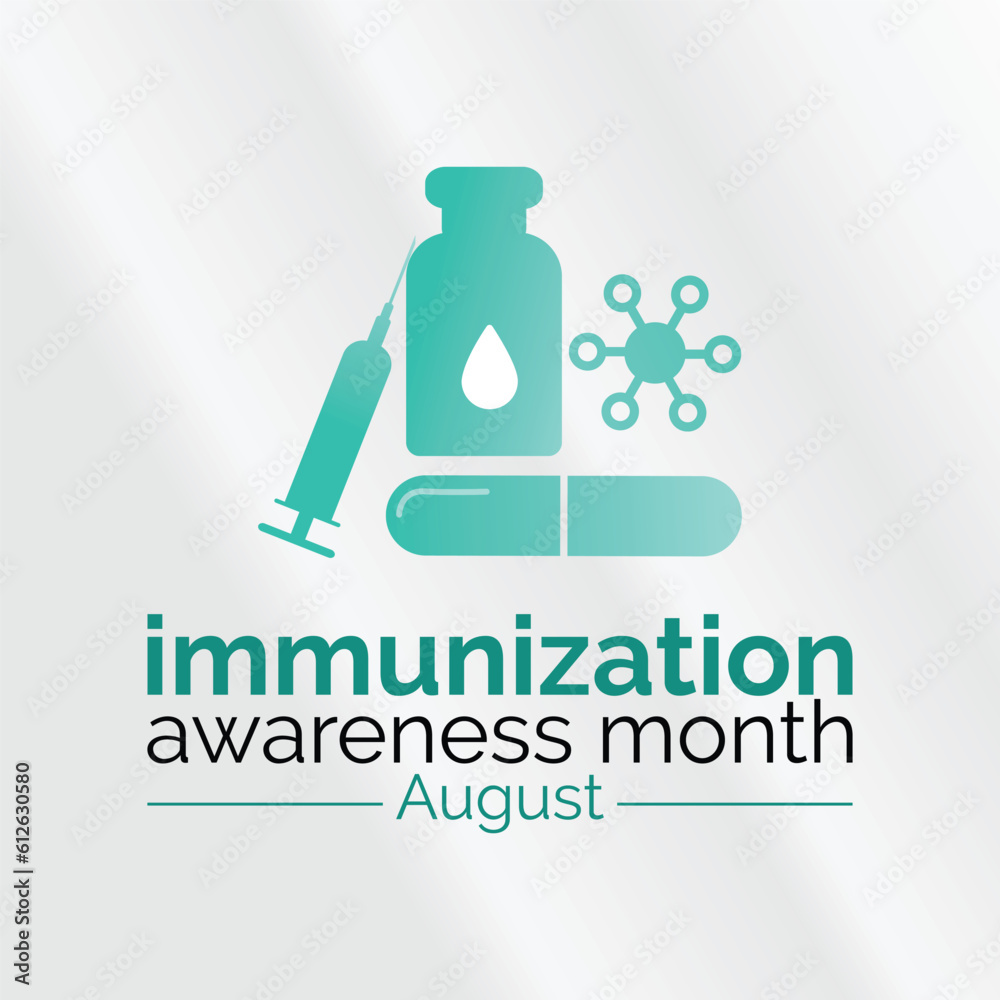 National Immunization awareness month. Background, banner, card, poster ...