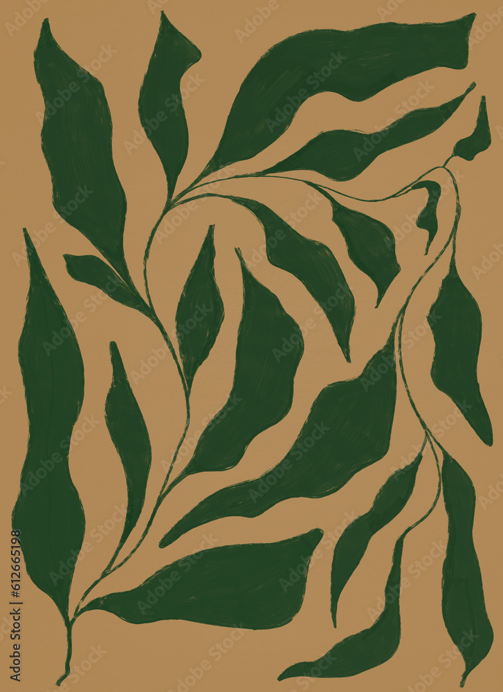 Aesthetic branch. Stock Illustration | Adobe Stock