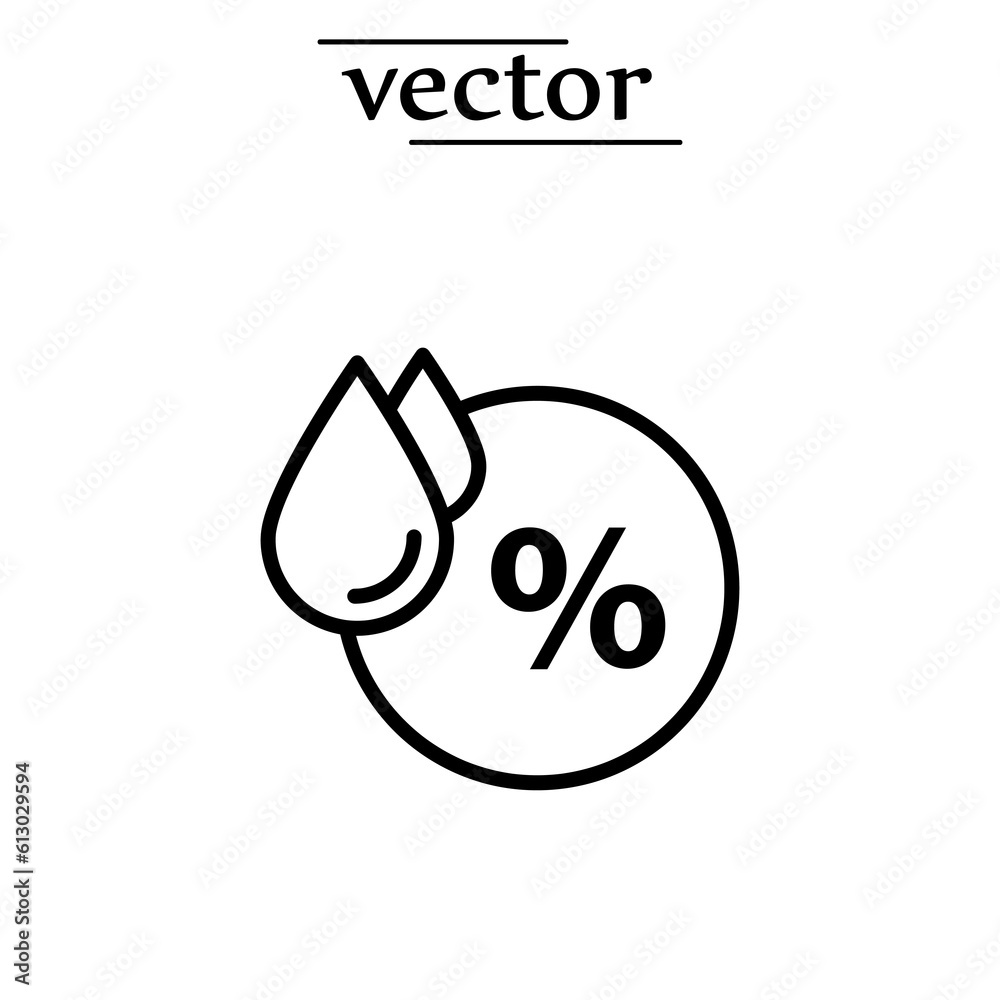 Humidity icon, Humidity weather Sensor, label ,sticker or logo ...