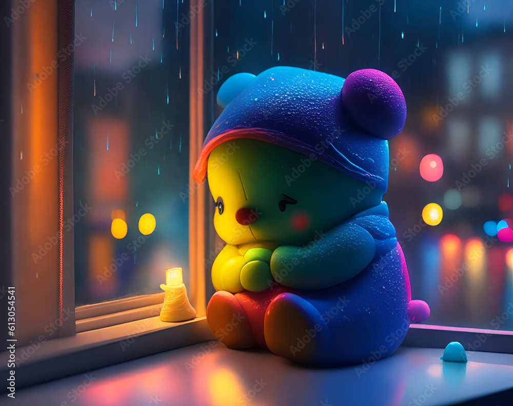 Sad Reaction Clay Model Images AI Generated Stock Illustration | Adobe ...