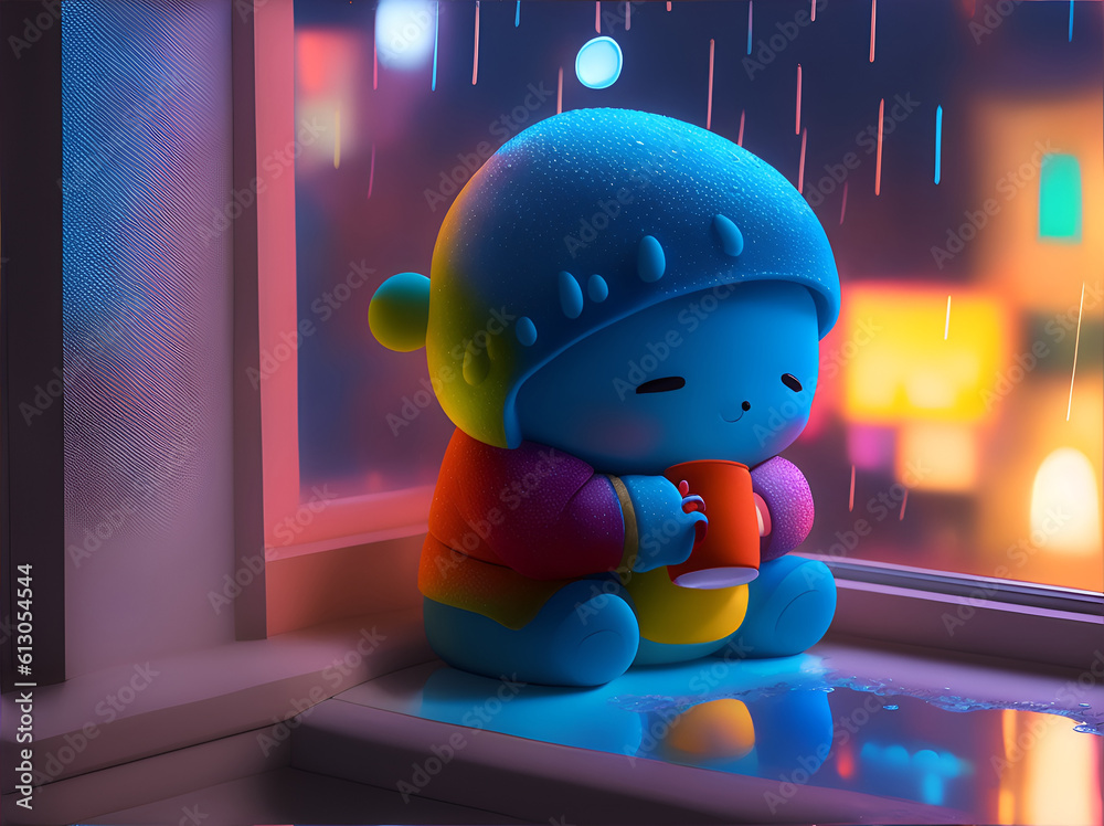 Sad Reaction Clay Model Images AI Generated Stock Illustration | Adobe ...