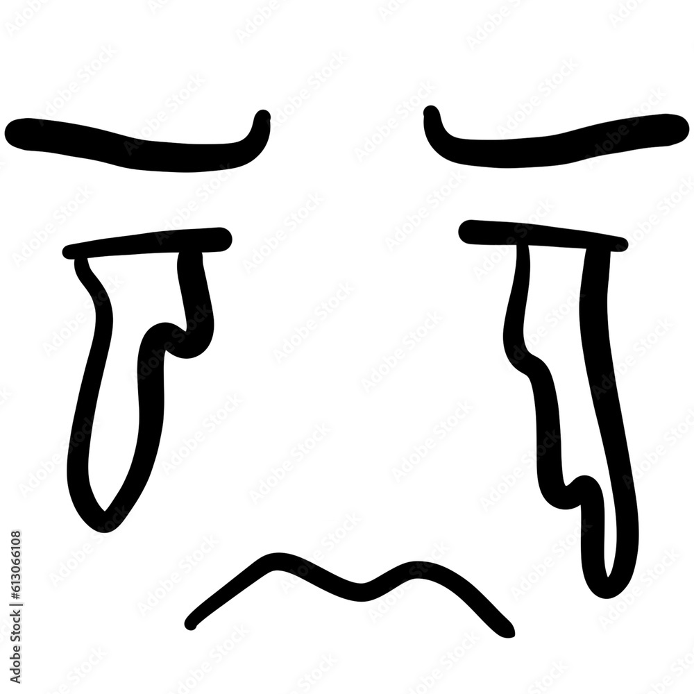 illustration emotion, cry, tear, person, face, sad, feelings, facial ...