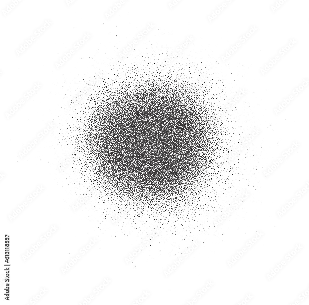 Noise effect with grain texture. Shape with grain gradient and stipple ...