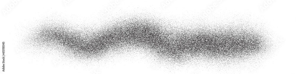 Noise effect with grain texture. Shape with grain gradient and stipple ...