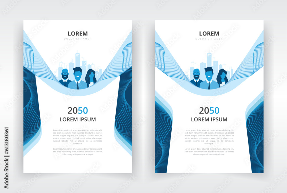 Modern and professional a4 size portrait poster design template set ...