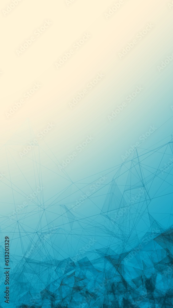 Blue white gradient vertical phone wallpaper. Fantasy abstract technology, engineering and ...