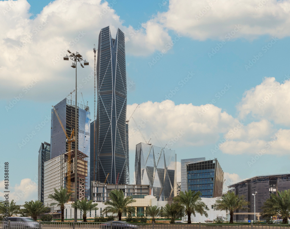 Riyadh, Saudi Arabia, KSA - December 02, 2017 new buildings being ...