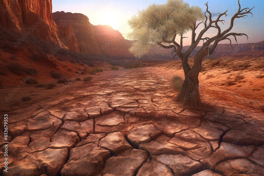 Drought, the problem of the future of the planet, water scarcity, heat ...