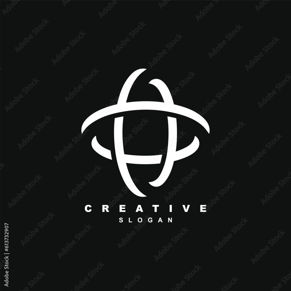 Abstract circle tech connection network logo design vector for your ...