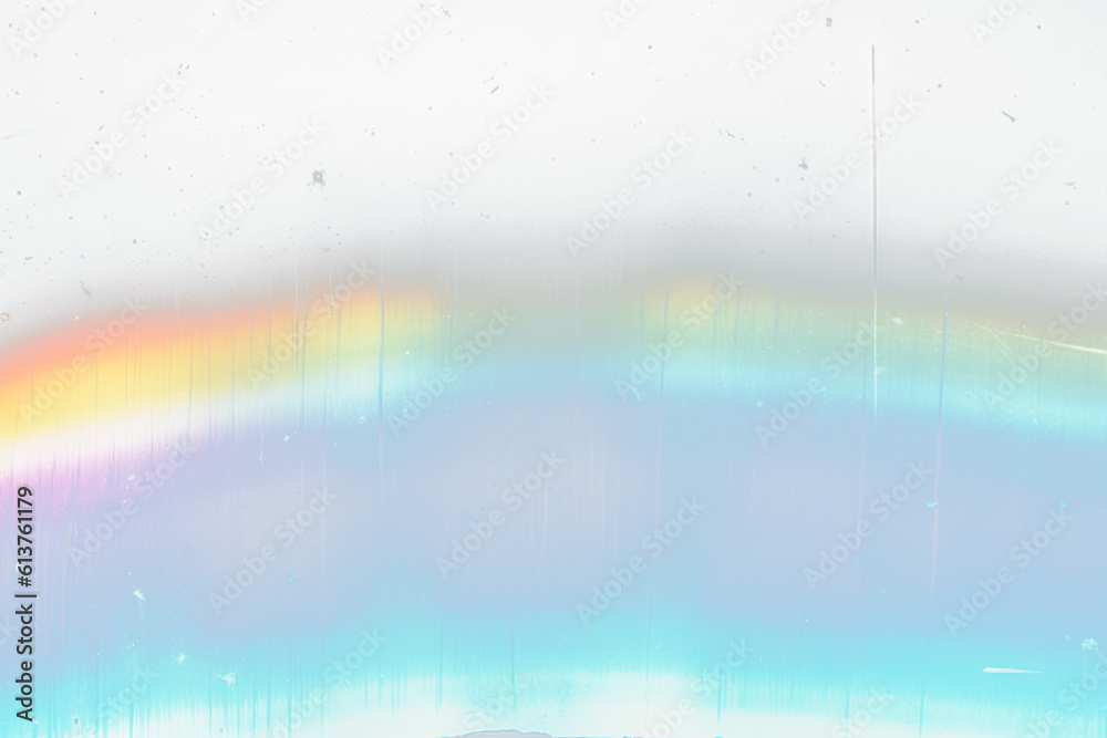 Film distressed background with rainbow leak effect. Abstract grunge ...