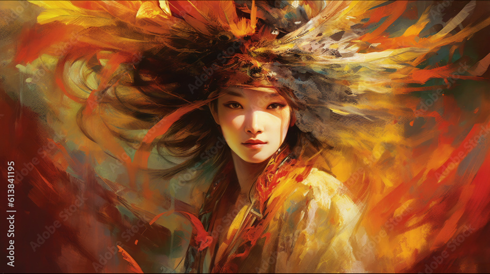 An AI-Generated homage illustration to a Chinese epic martial arts ...