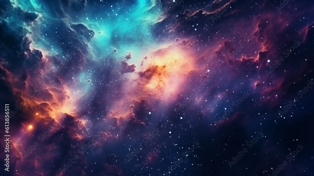 Abstract galactic background. Generative AI Stock Illustration | Adobe ...