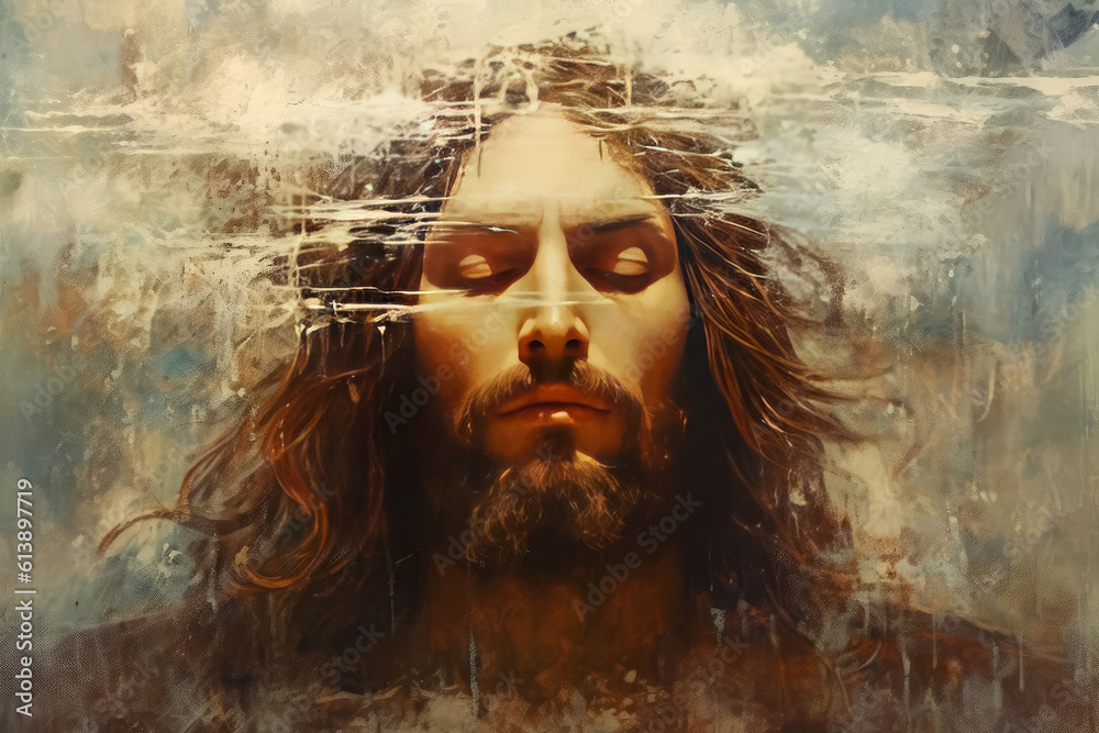 Image of Jesus Christ in heaven , Created with Generative Ai Technology ...