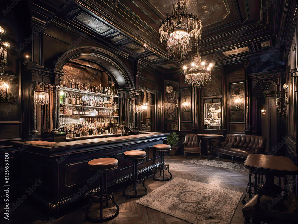Gothic speakeasy bar. Discover a gothic-inspired speakeasy bar, where ...