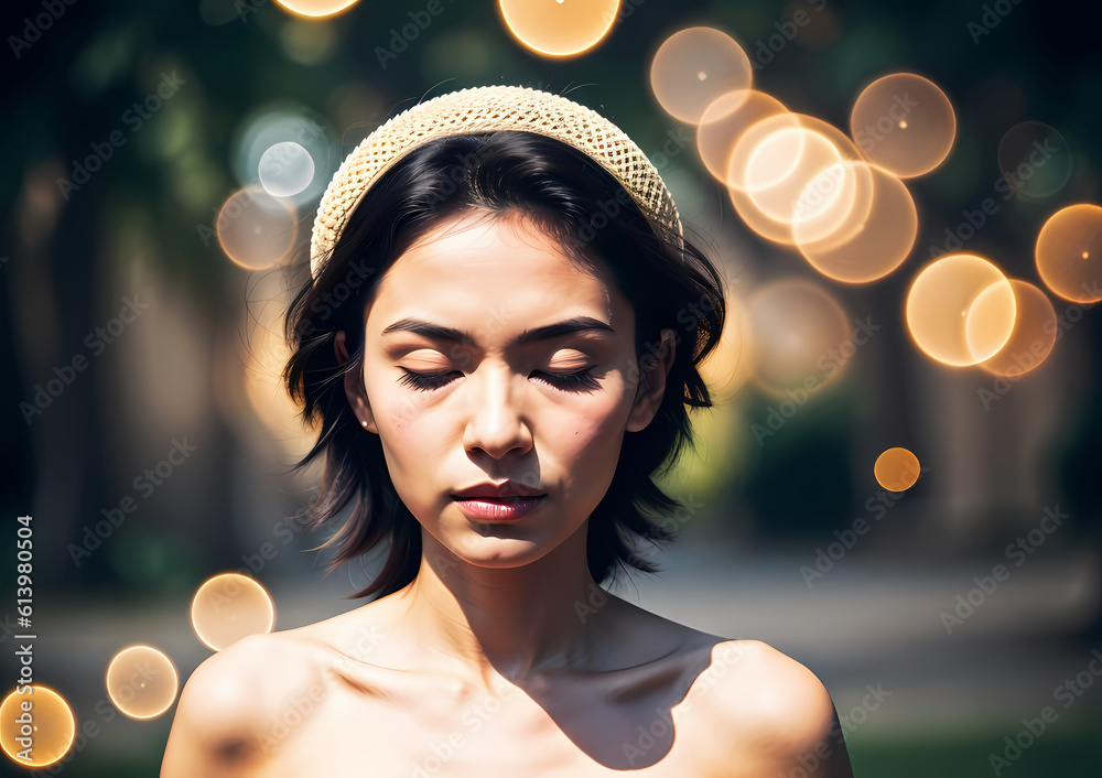 Illustration Stock human brain, soul spirit, zen, relax, thinking man ...