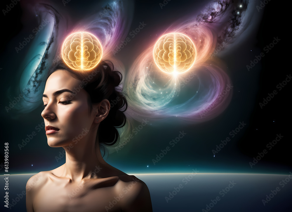 human brain, soul spirit, zen, relax, thinking man, meditation human ...