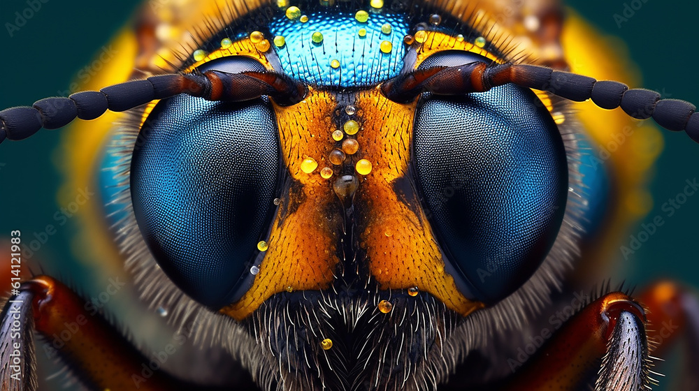 Generative AI. Insect Eyes: Explore the mesmerizing patterns and colors ...