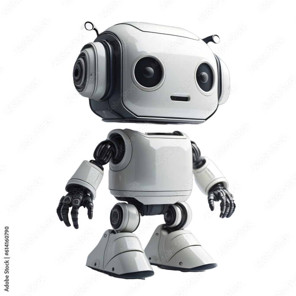 Robot Helper, futuristic robot concept, future technologies, isolated ...