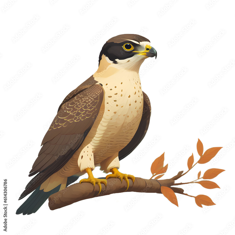 falcon generated with AI. png transparent background.. Removed AI ...