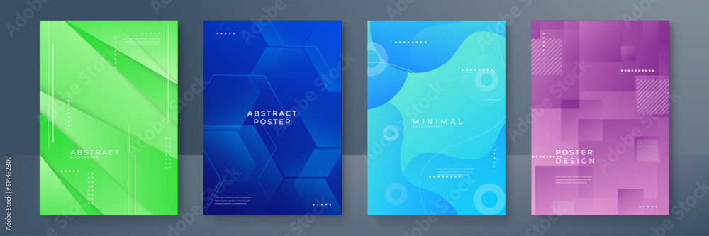 Abstract geometric pattern background for brochure cover design ...