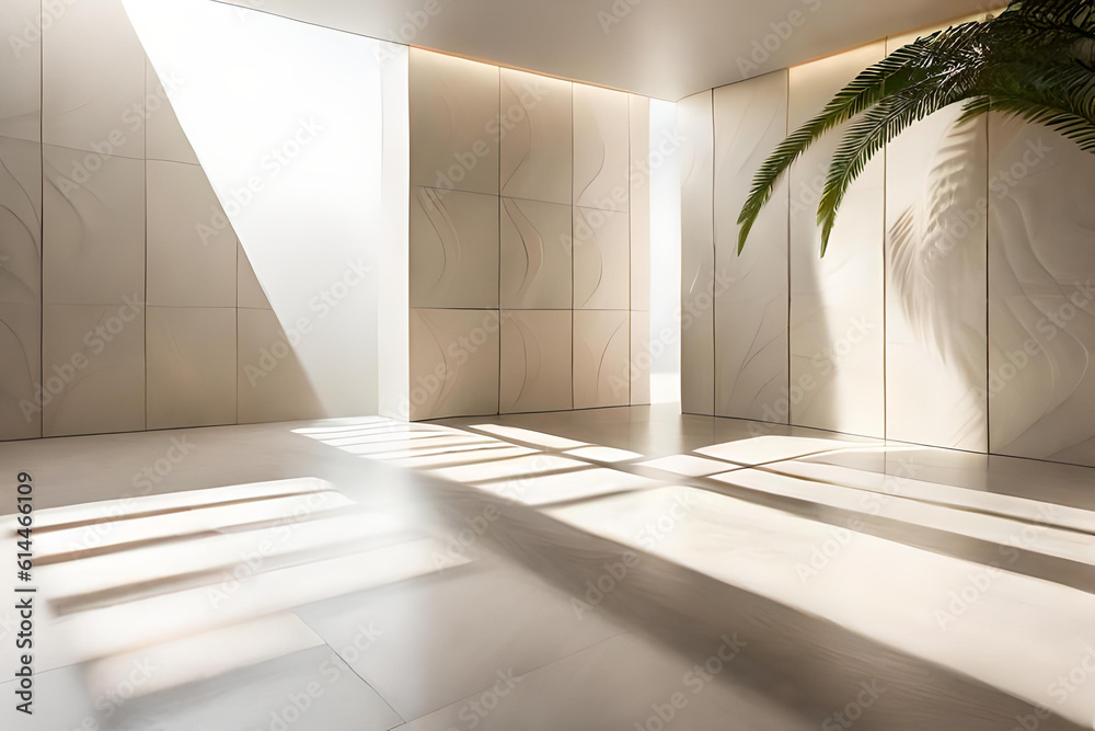 Neutral Beige Brown Cement, Enhanced by a Soft Textured Surface, Bathed ...