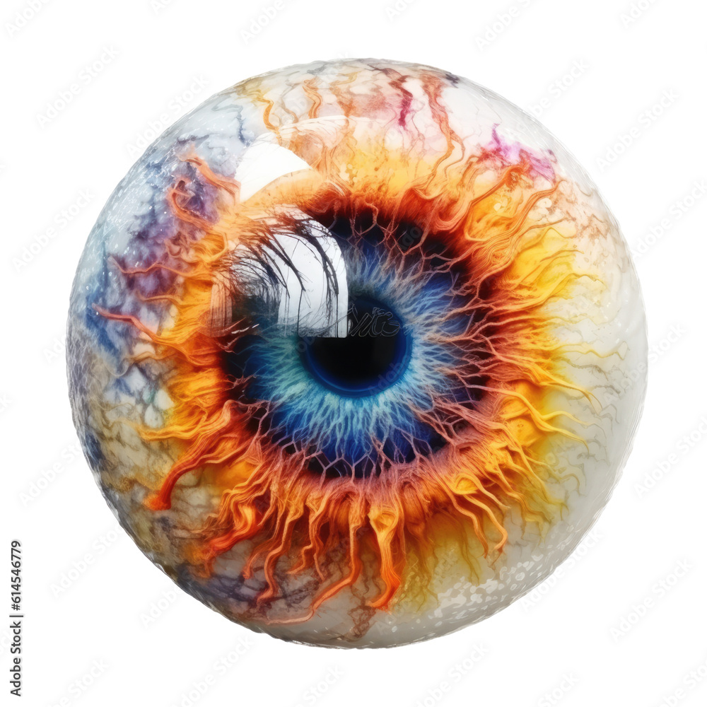 monsters eye isolated on a transparent background, generative ai Stock ...