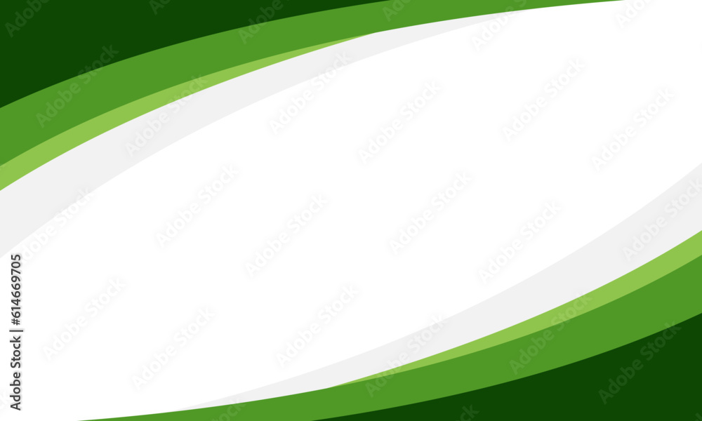 Simple green curve background for business concept. Vector illustration ...