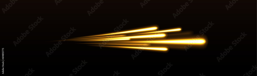 Falling fireball meteorite. Vector illustration of a burning falling ...