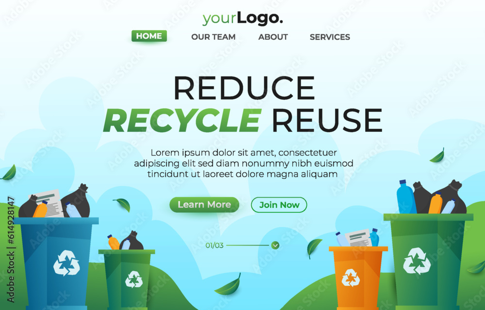 Reducing food waste, recycling plastic bottles. Reduce, reuse, recycle ...