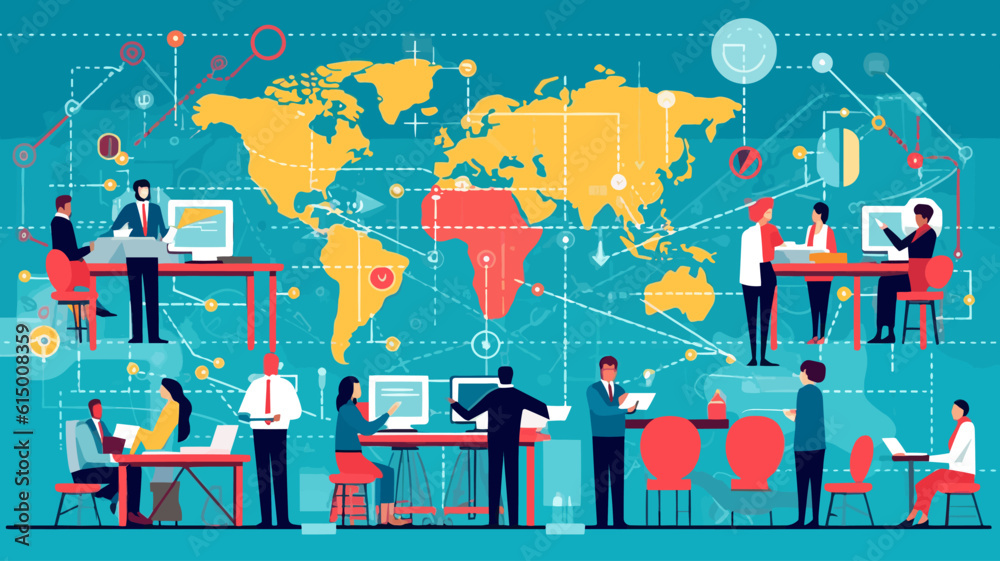 Global communication network concept. Environmental technology ...
