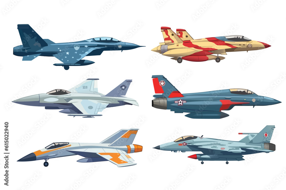 Set aviation. Whimsical cartoon illustration featuring an aviation ...