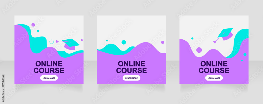 Website designer online course web banner design template. Vector flyer ...