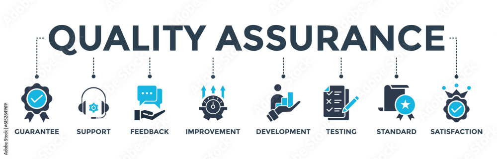 Quality assurance web icon vector illustration concept with icon of ...
