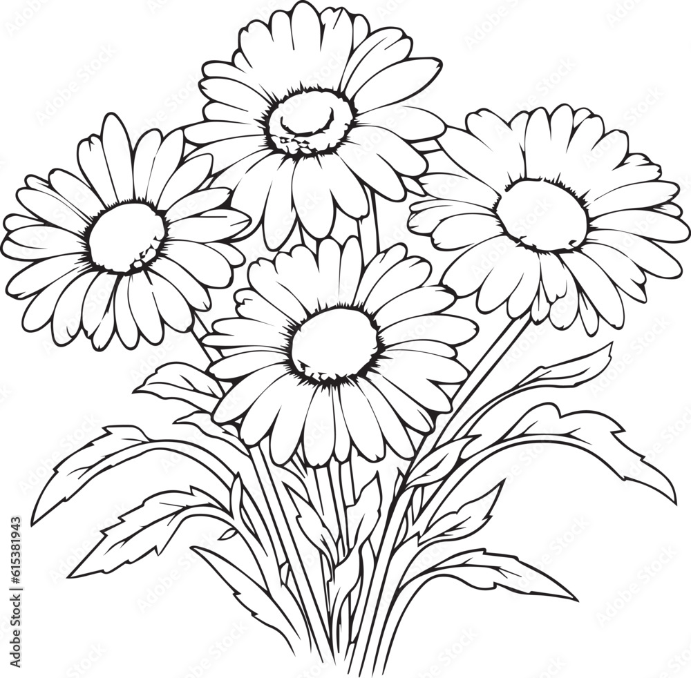 flower drawing line art,kids coloring pages to paint,flower drawings ...
