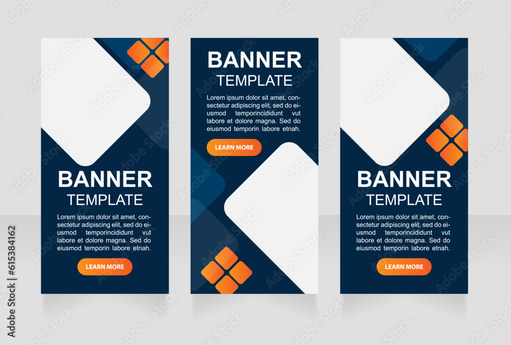 Product launch promotional web banner design template. Vector flyer ...