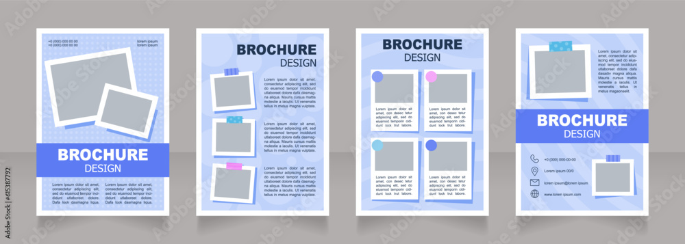 Nursery service program blank brochure design. Children care. Template ...