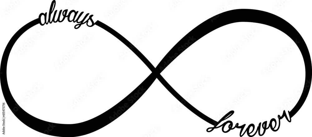 Image vectorielle Stock Forever Always Infinity SVG Cut File for Cricut ...