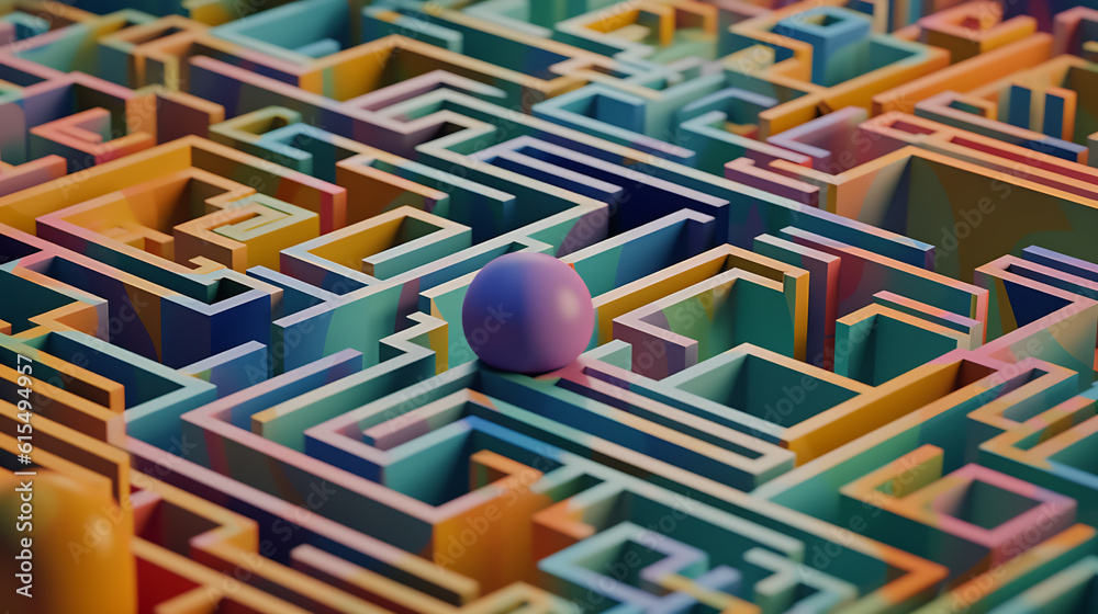 Generative AI abstract illustration of high angle of wooden colorful ...