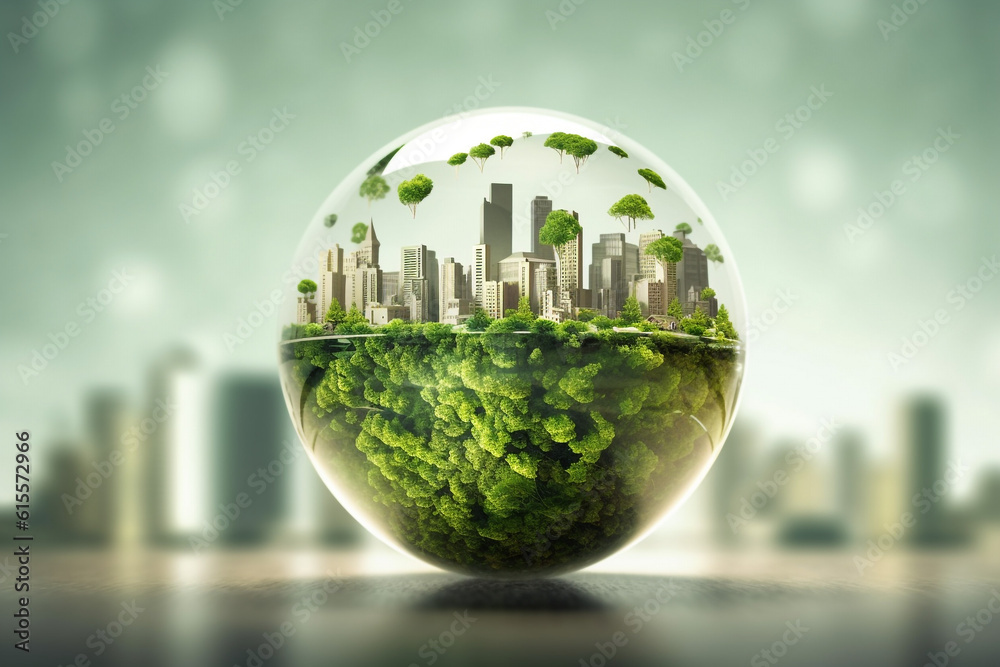 ESG green energy sustainable industry. World environment day concept ...