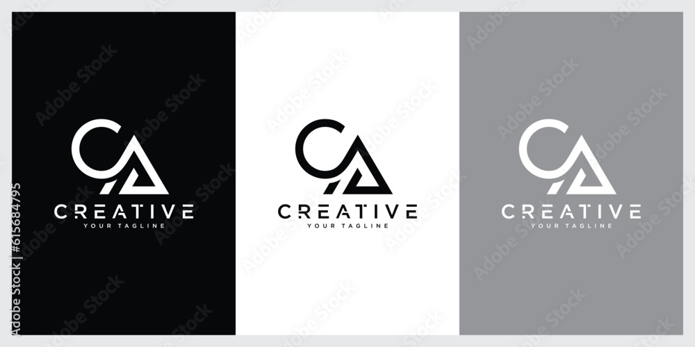 Initial CA , AC Alphabets Letters Logo Monogram Stock Vector | Adobe Stock