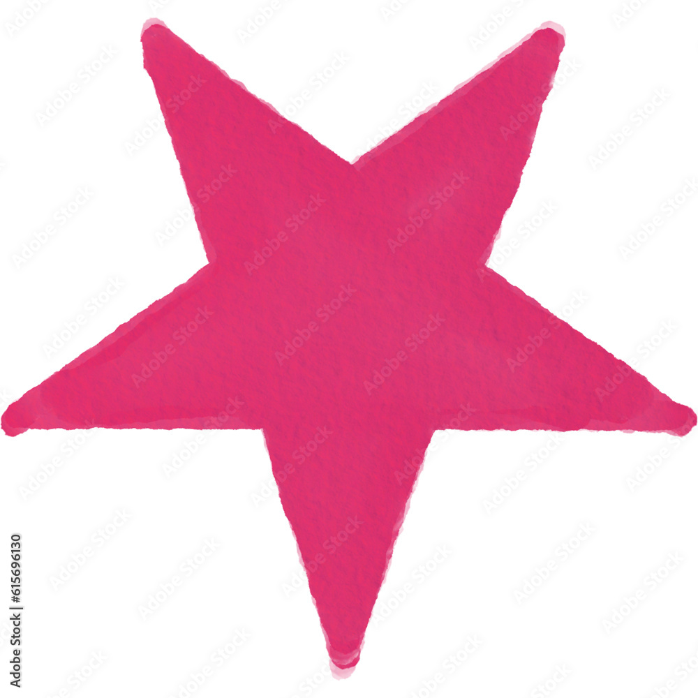 Watercolor Brush Star Png Illustration Paper Texture Stock Illustration ...