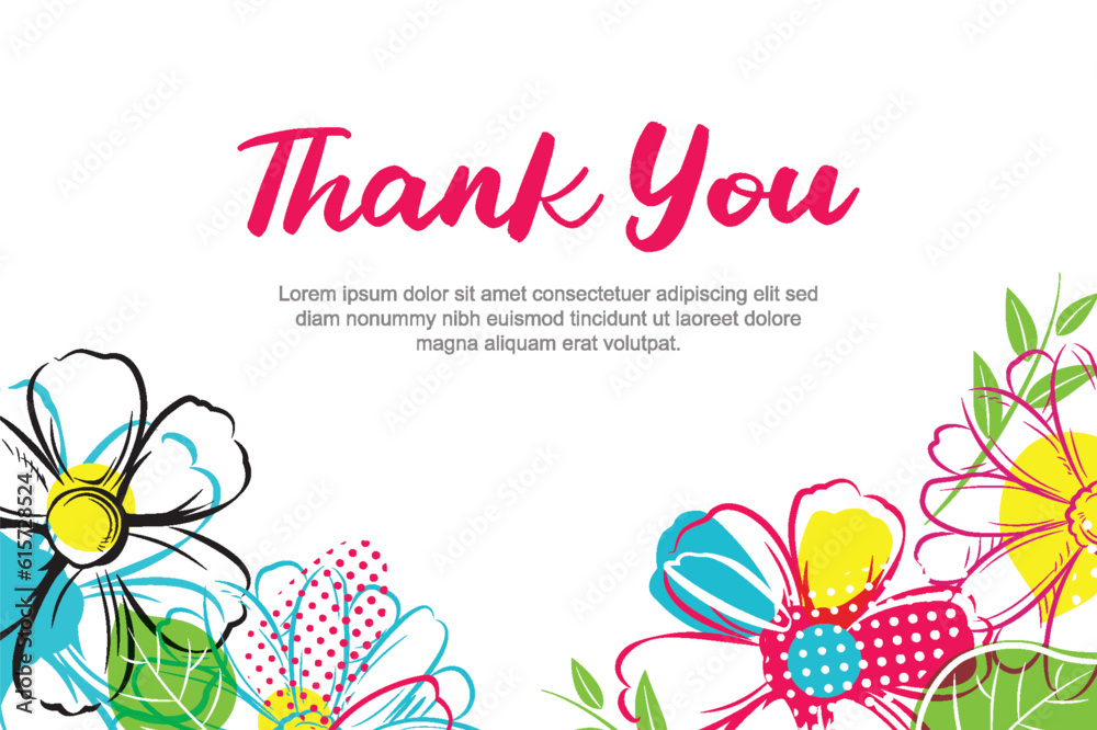 Thank you lettering greeting card. Thank you calligraphy handwritten ...