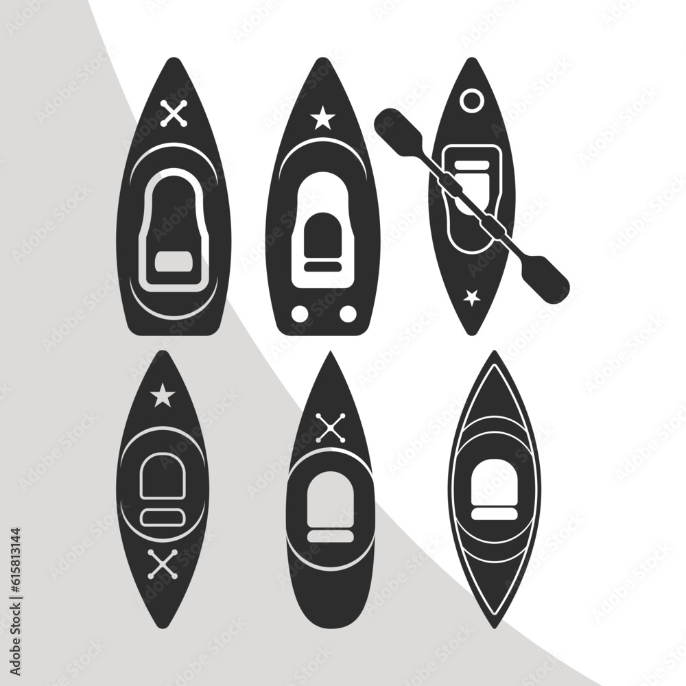 Vector de Stock Kayak Svg, Kayak Boat Svg, Canoe Svg, Water Sports Svg ...