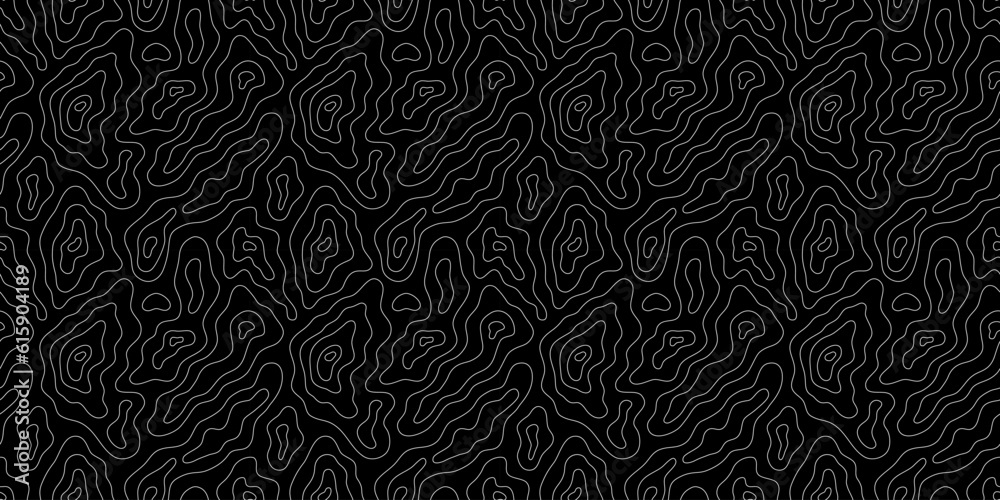 Vector de Stock Abstract topographic map outline seamless pattern ...